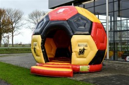 Springkasteel Voetbal Disco - It Takes 2 Springkasteel Huren - Geel